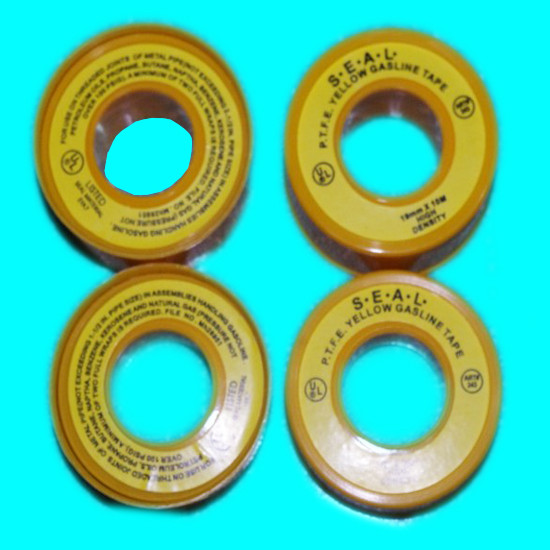 PTFE YELLOW GAS LINE TAPE 1/2" x 260" High Density Quality